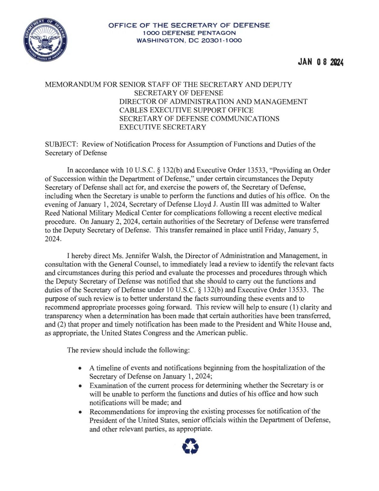 Defense secretary treated for prostate cancer, complications | National ...