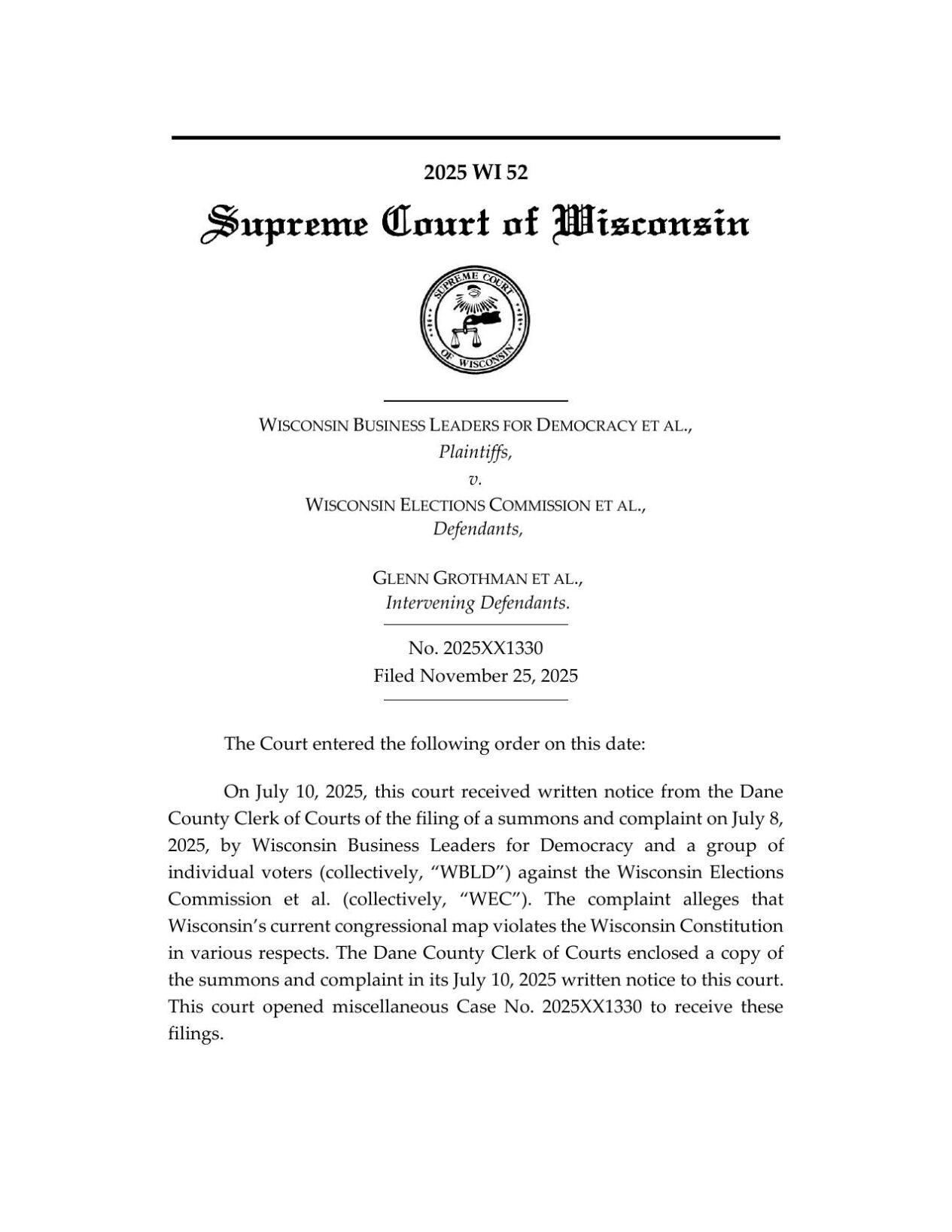 2 Wisconsin congressional map challenges assigned to 3-judge panels ...
