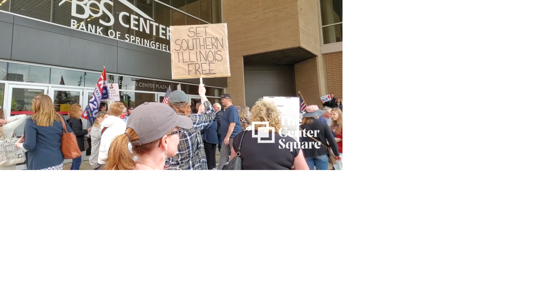 Protesters demanding state be reopened greet Illinois lawmakers as they ...