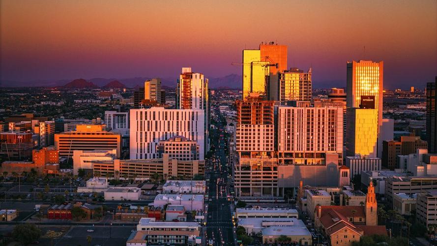 phoenix skyline sunset