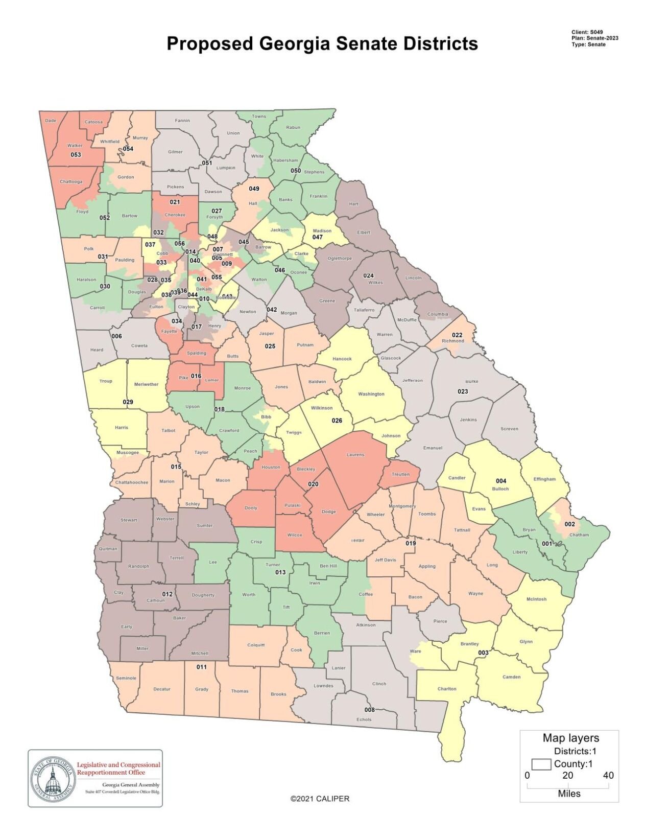 Georgia Senate committee releases draft Senate districts | Georgia ...