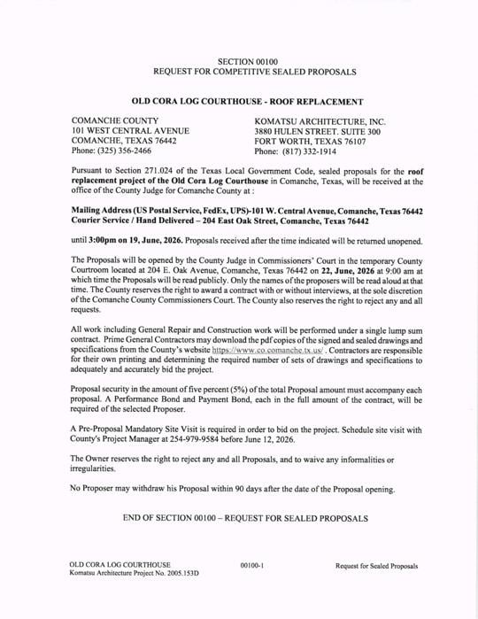 URGENT MEETING IN COMANCHE COUNTY, TEXAS, June 9 - Addressing Severe ...