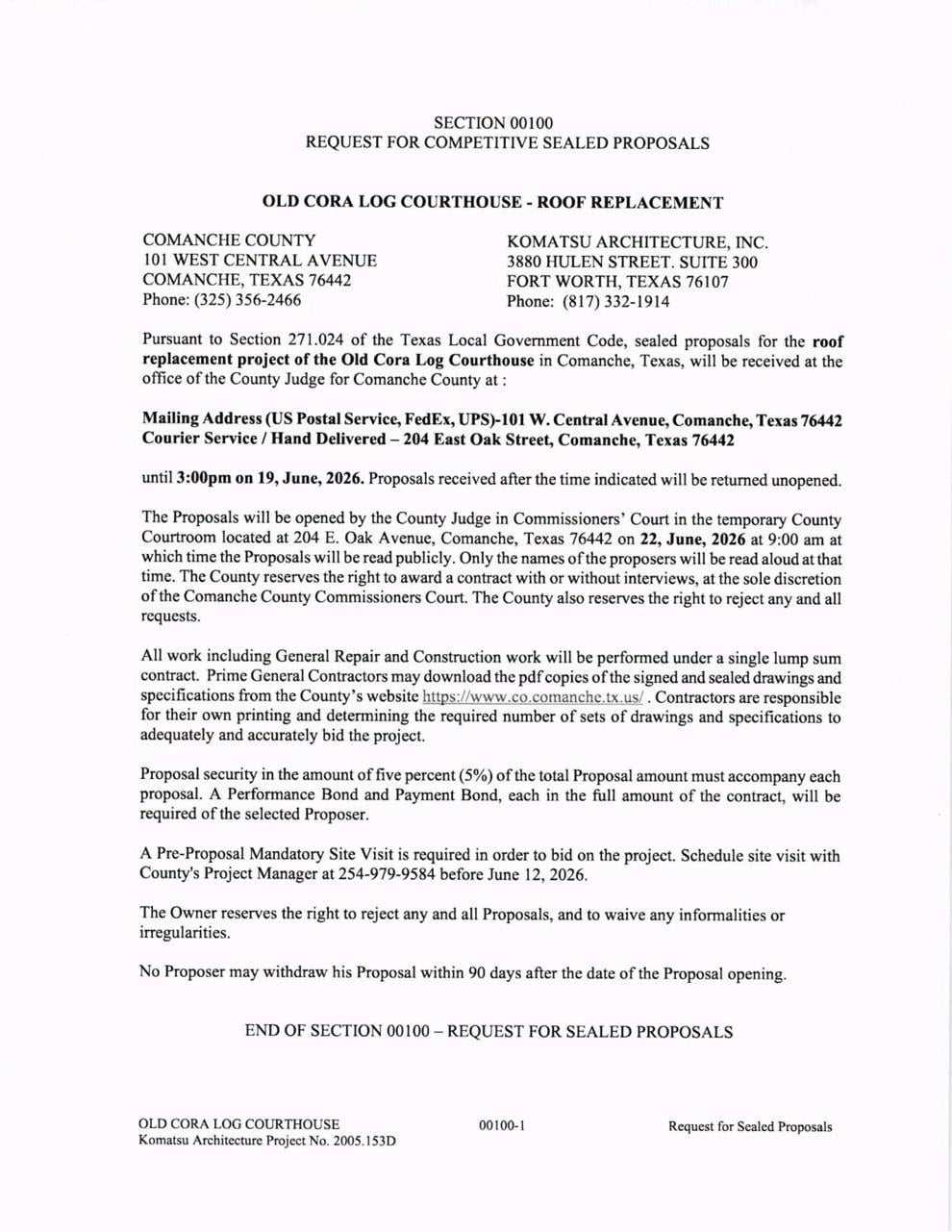 Comanche County Commissioners' Court agenda for June 8 | News ...