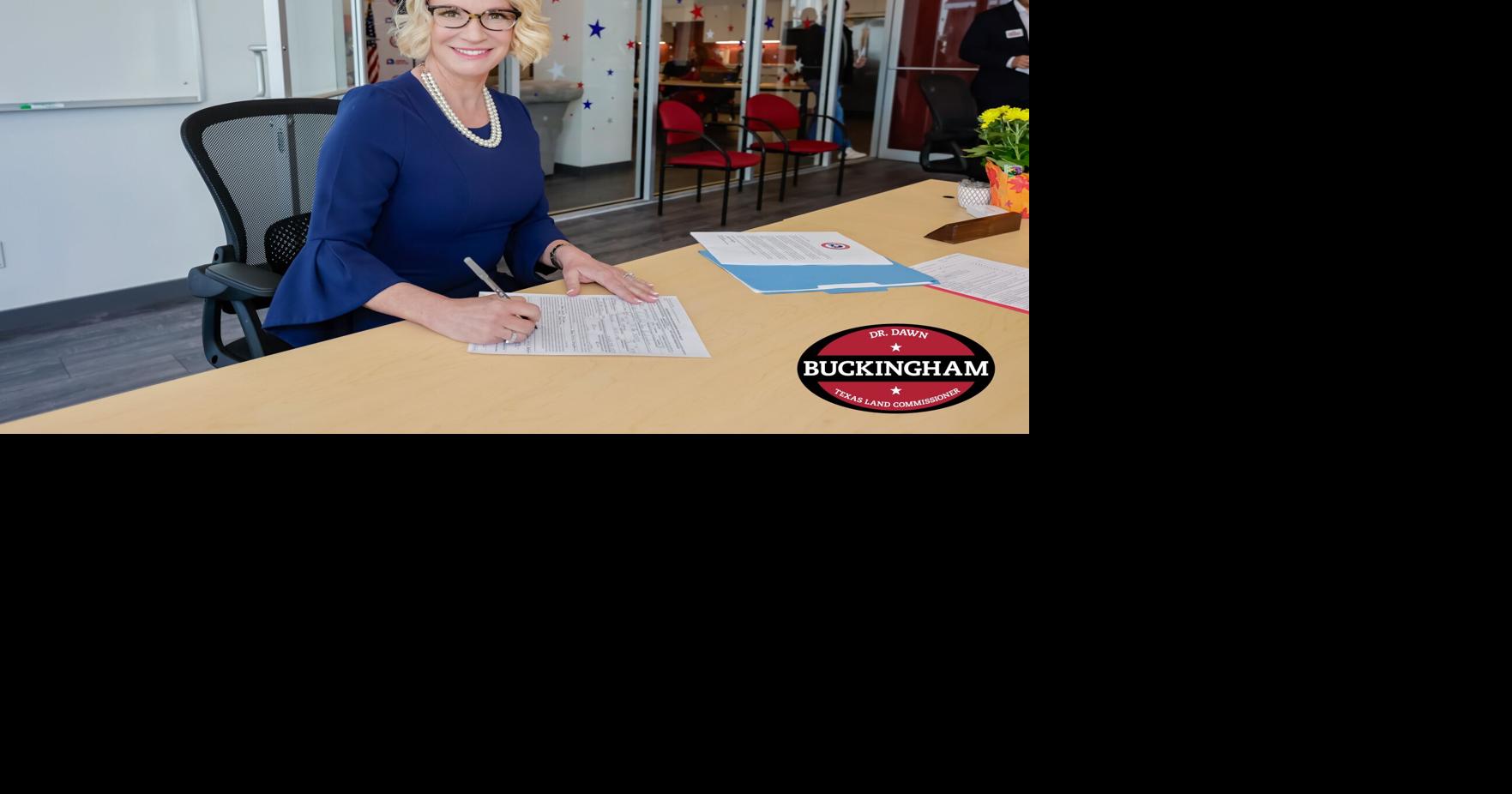 Dr. Dawn Buckingham Files for Reelection for Land Commissioner ...