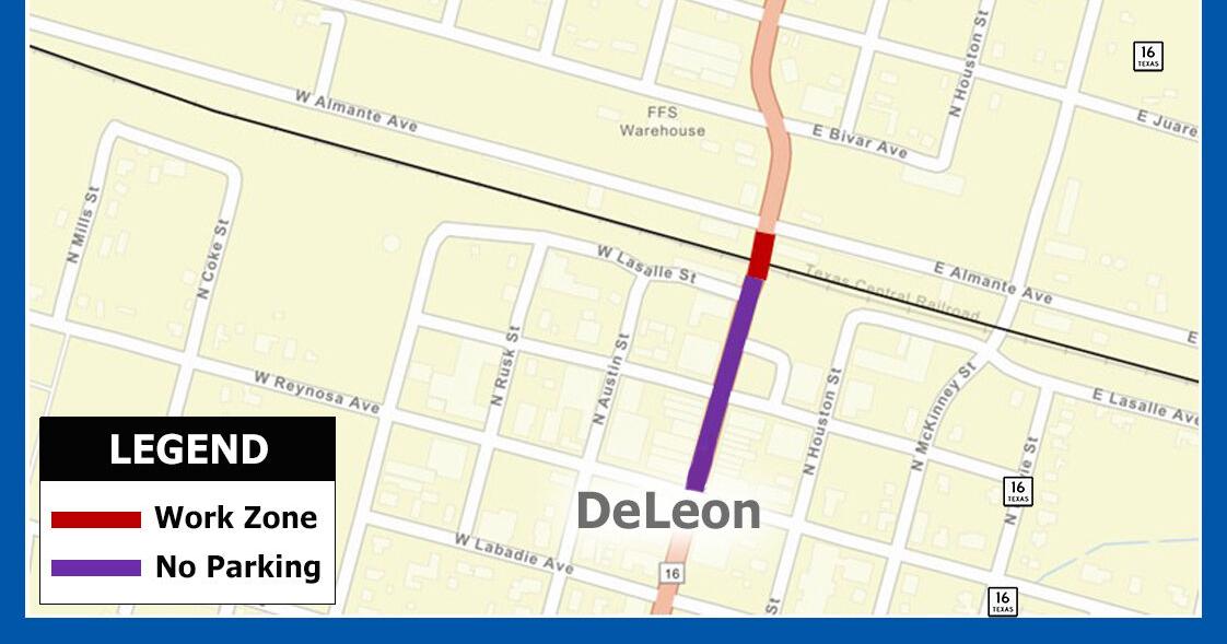 SH 16 Pavement repairs near RR track in DeLeon | Life ...