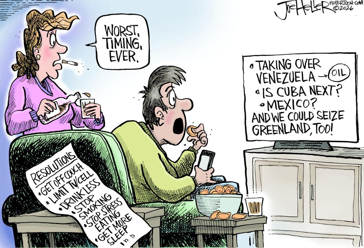Heller cartoon- Worst Timing Ever | Comics Puzzles | thecomanchechief.com