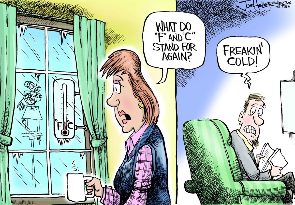 Heller Cartoon-Cold | Comics Puzzles | thecomanchechief.com