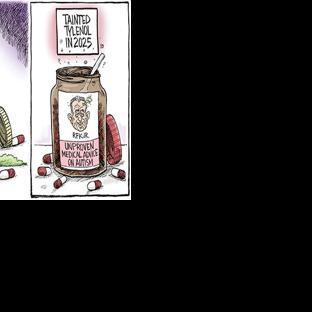 Heller cartoon- Tylenol | Comics Puzzles | thecomanchechief.com