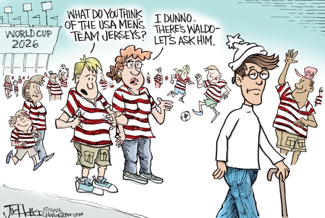 Heller Cartoon Waldo Jersey | Comics Puzzles | thecomanchechief.com