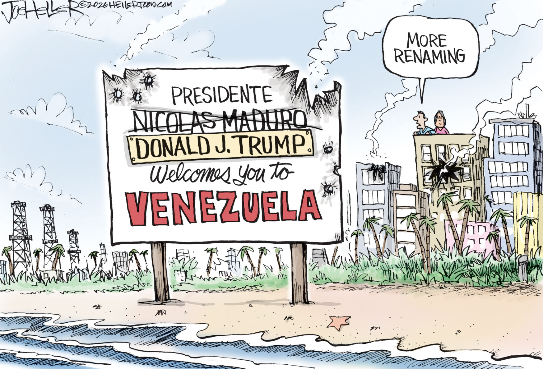Heller cartoon-Venezuela | A E | thecomanchechief.com
