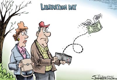 Heller Cartoon- Liberation Day | A E | thecomanchechief.com