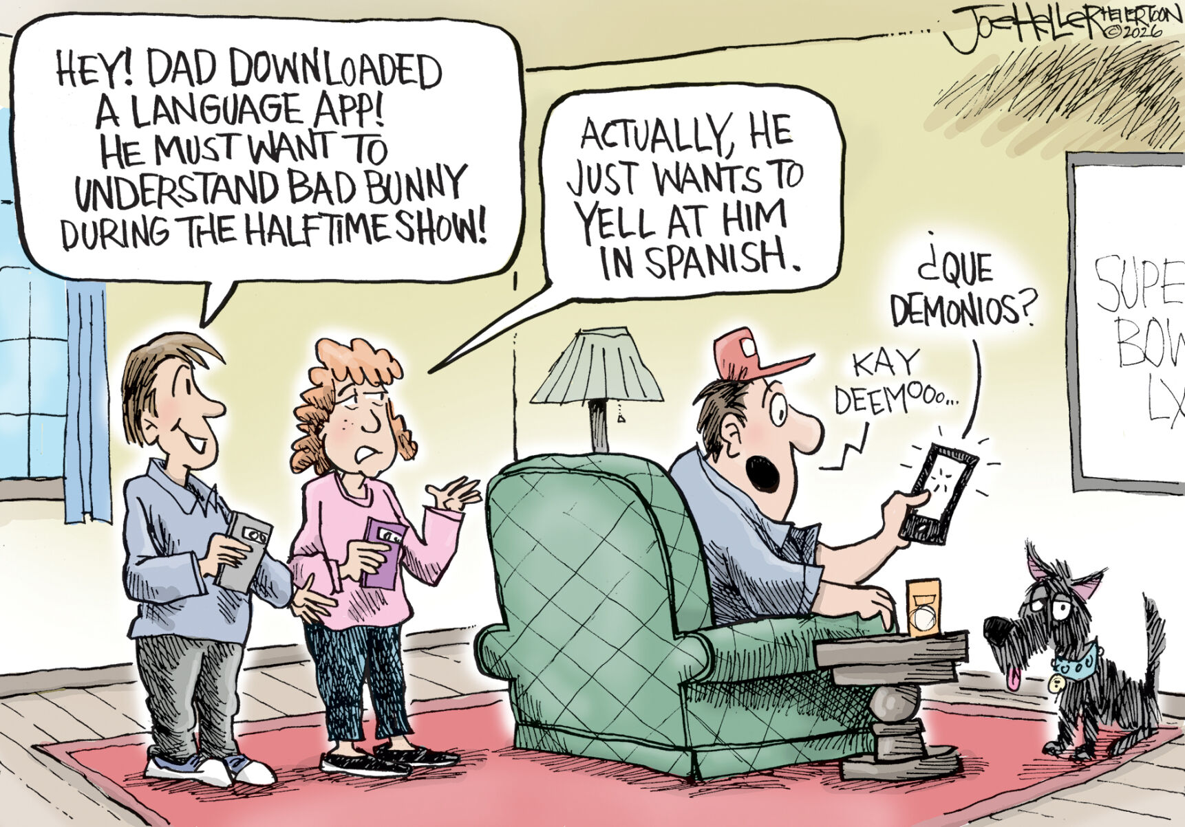 Heller Cartoon Bad Bunny | Comics Puzzles | thecomanchechief.com