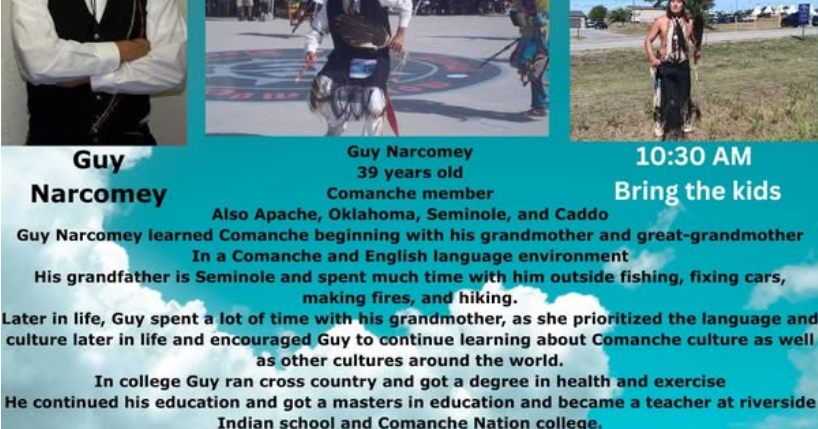 De Leon Museum to Host Comanche Cultural Program with Educator Guy ...