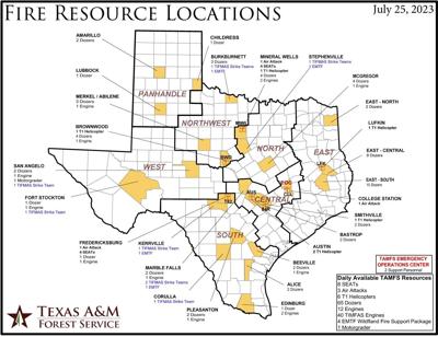 Busy day for Texas A&M Forest Service on July 25, 2023 | Agriculture ...