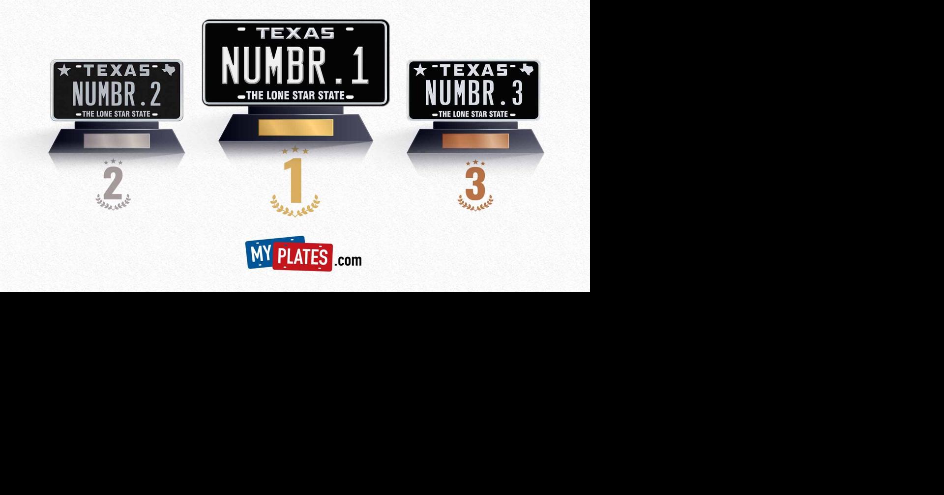 My Plates Unveils Texas’ Top Selling Specialty Plates For 2025! | Life ...