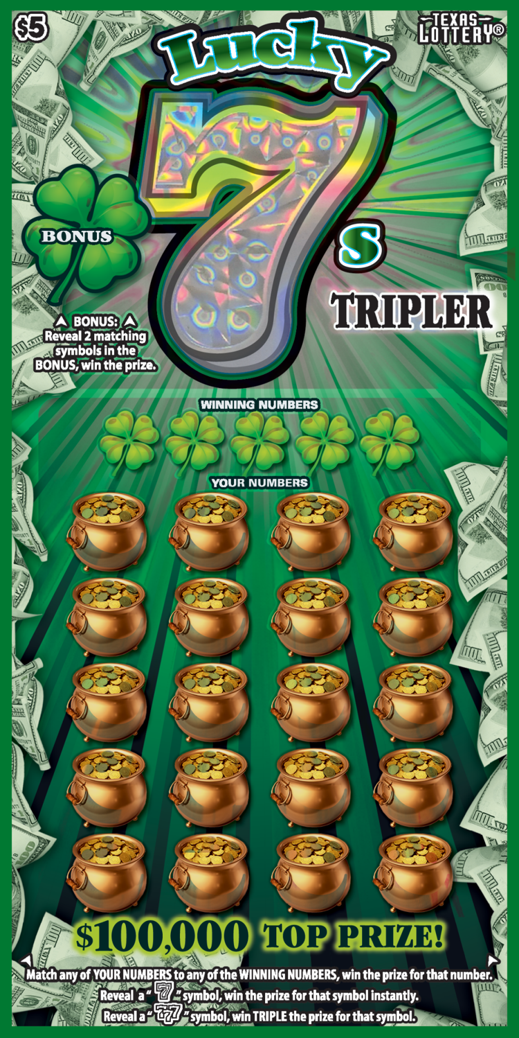 TEXAS LOTTERY LAUNCHES LUCKY 7s TRIPLER SCRATCH TICKET GAME FOR A ...