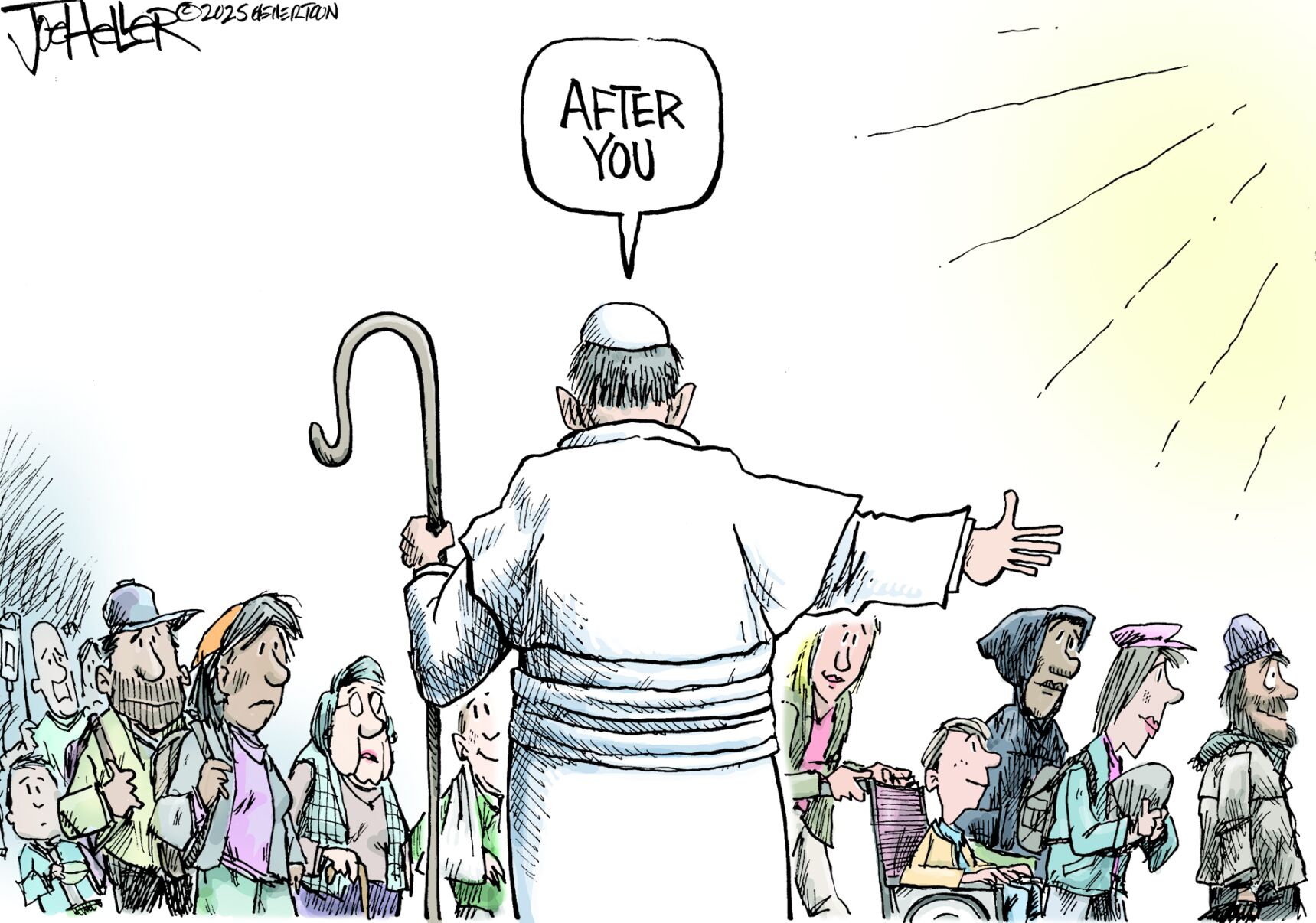 Heller Cartoon- Pope Francis | A E | thecomanchechief.com
