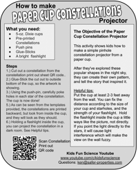 How to make paper cup constellations projector | Kids & Pets ...