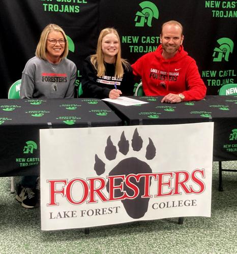 New Castle star Emma Hart signs LOI to attend Lake Forest College ...