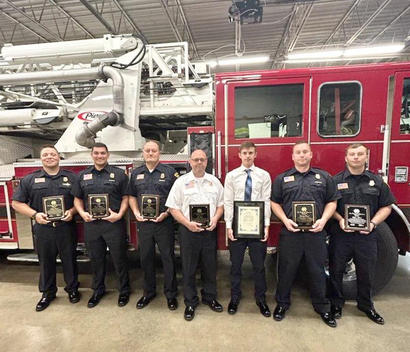Fire department issues promotions, welcomes new member | News ...