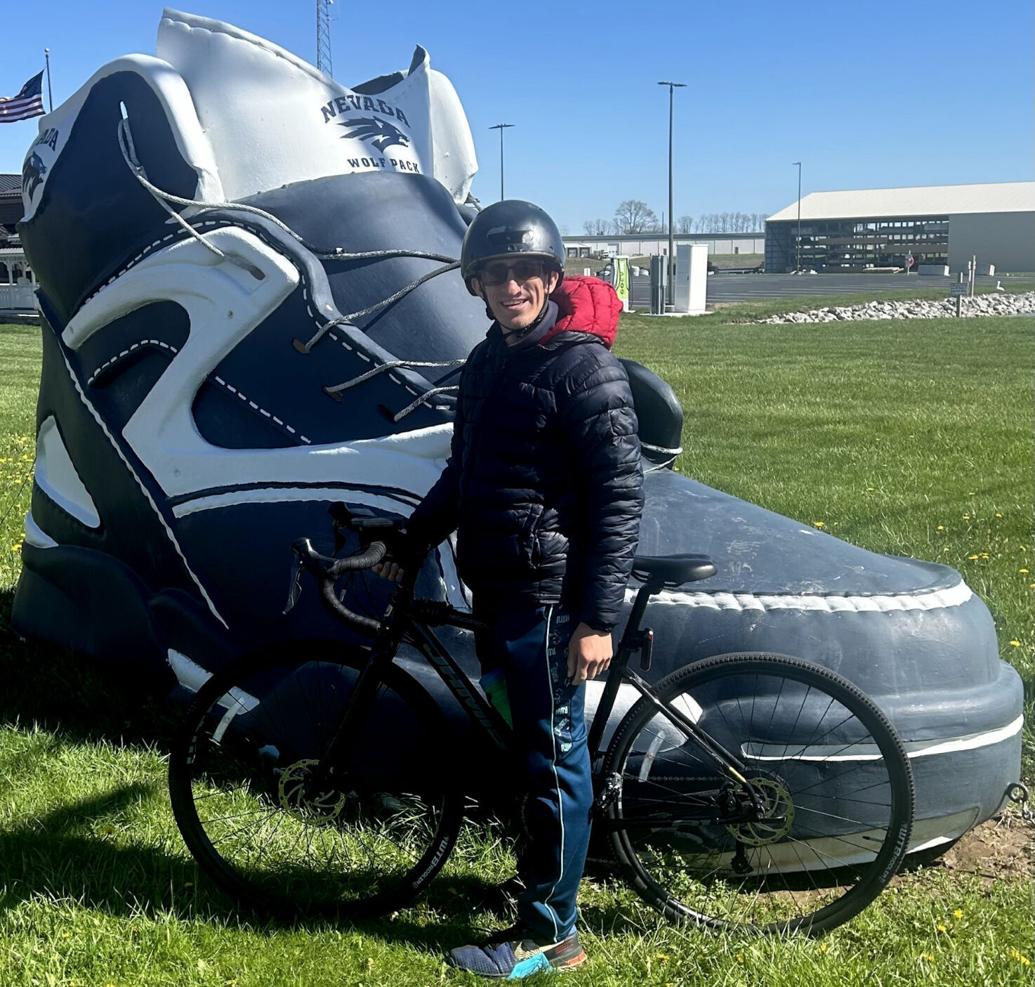 Cyclist protesting bullying against people with disabilities | News ...