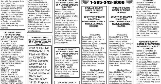 Legal Notices — 03.04.2025 | Legal Notices | thedailynewsonline.com