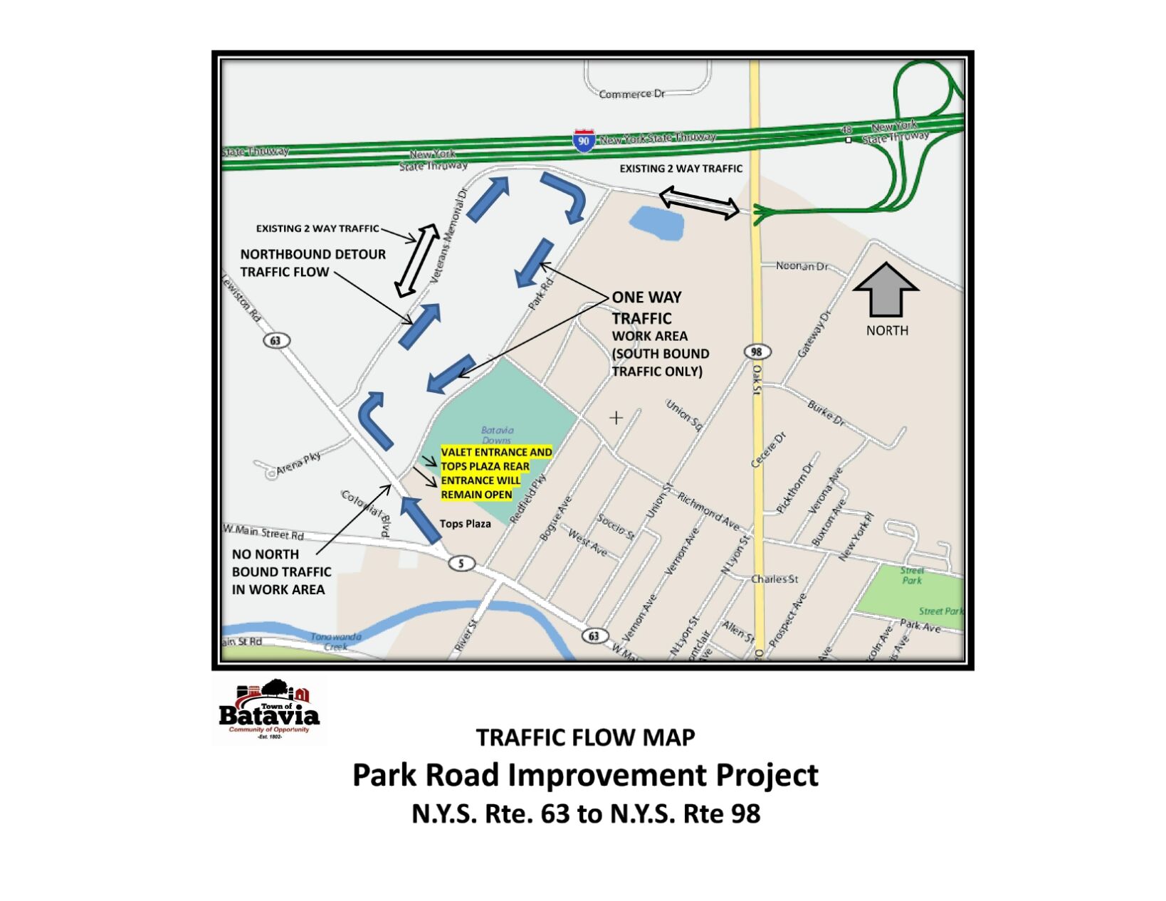 (MAP): Traffic flows on Park Road | Top Story | thedailynewsonline.com