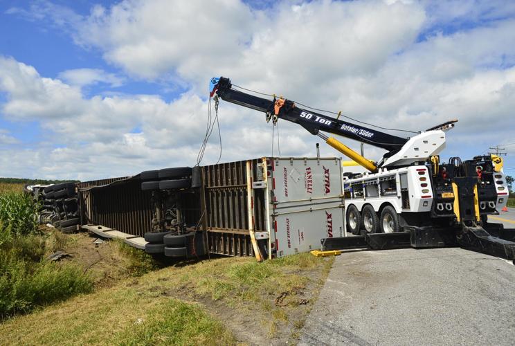 PHOTO: Tractor-trailer rolls over in Pavilion crash | Top Story ...