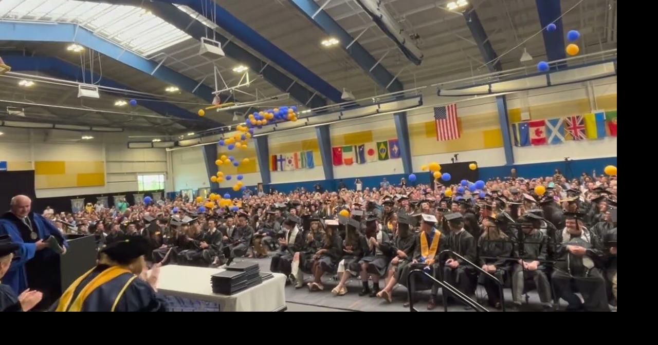 GCC graduation ends with falling balloons on the graduates ...