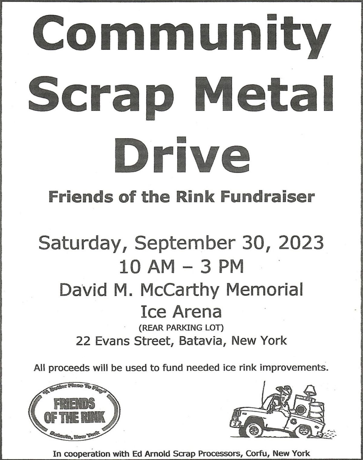 Community scrap metal drive fundraiser to be hosted by ‘Friends of the ...