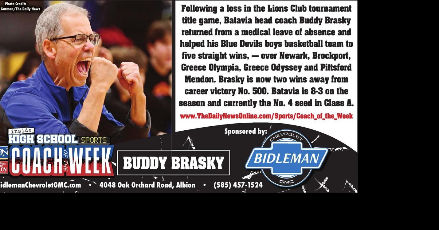 The Daily News Coach of the Week (01/19-01/25): Buddy Brasky | Batavia ...