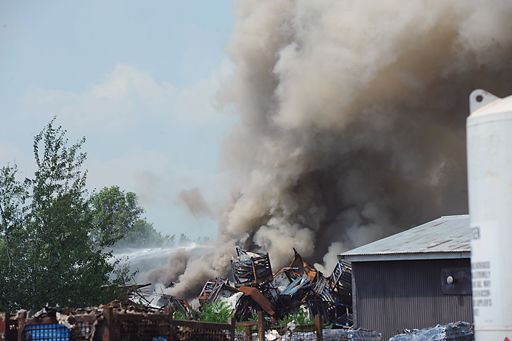 Photos: Crews battle fire at Corfu scrap yard | News ...