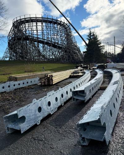 Six Flags Darien Lake opens Friday; Predator coaster sees more track ...