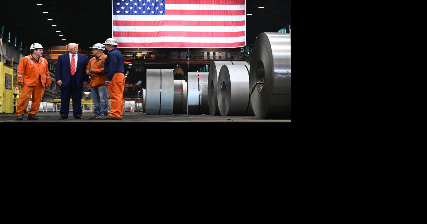 Trump announces new steel tariffs, bonuses and no layoffs while touting ...