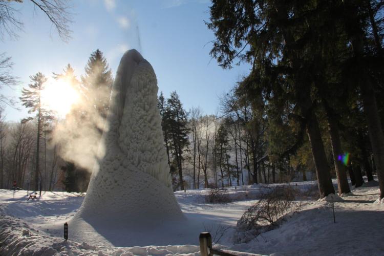 Ice volcano returns to Letchworth Park | News | thedailynewsonline.com