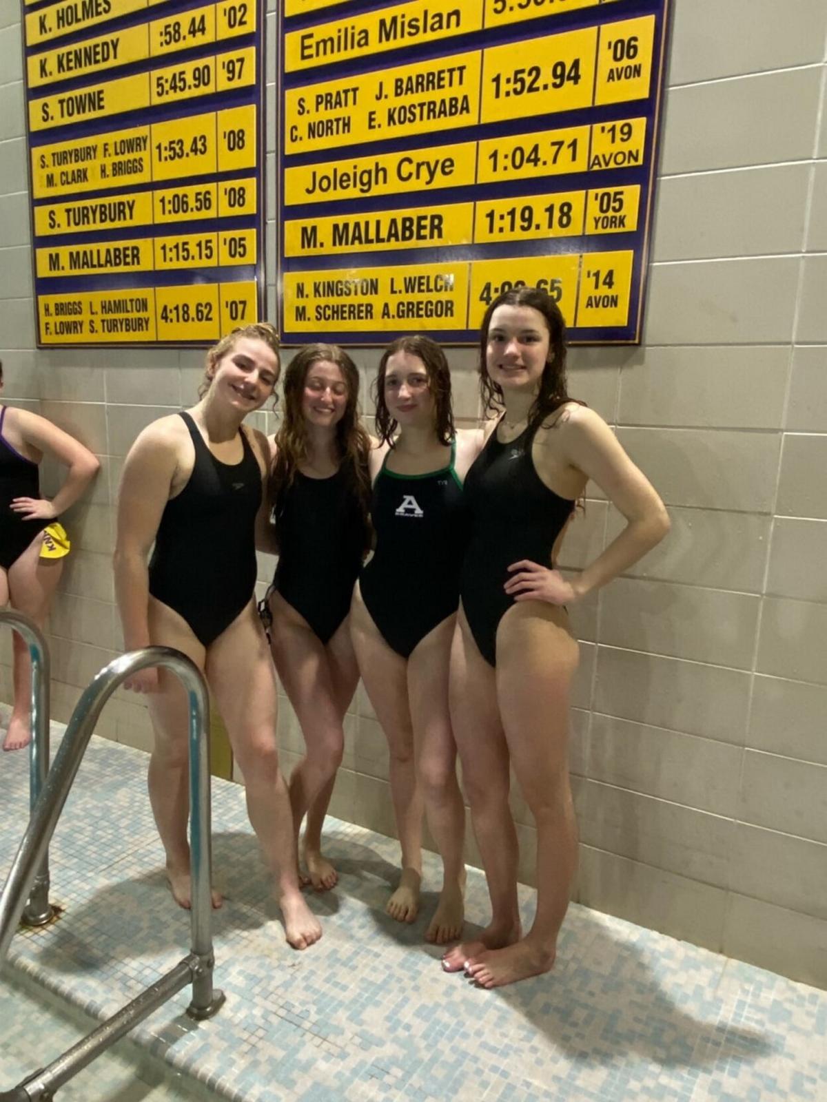 H.S. ROUNDUP: Avon girls swimming sets eight York pool records; O-A’s Schlagenhauf gets 400th ...