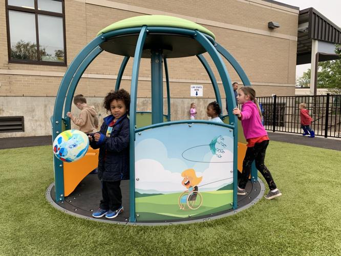 Great space to play: Robert Morris School dedicates new playground ...