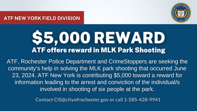 ATF offers $5,000 reward for information on Rochester mass shooting ...