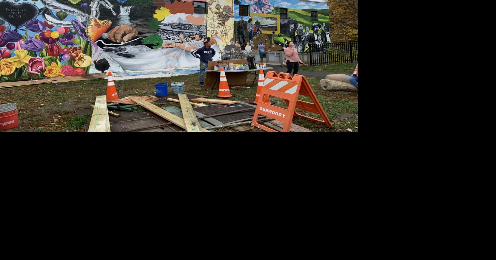 Visual impact: Mural tells Perry's story though art | News ...