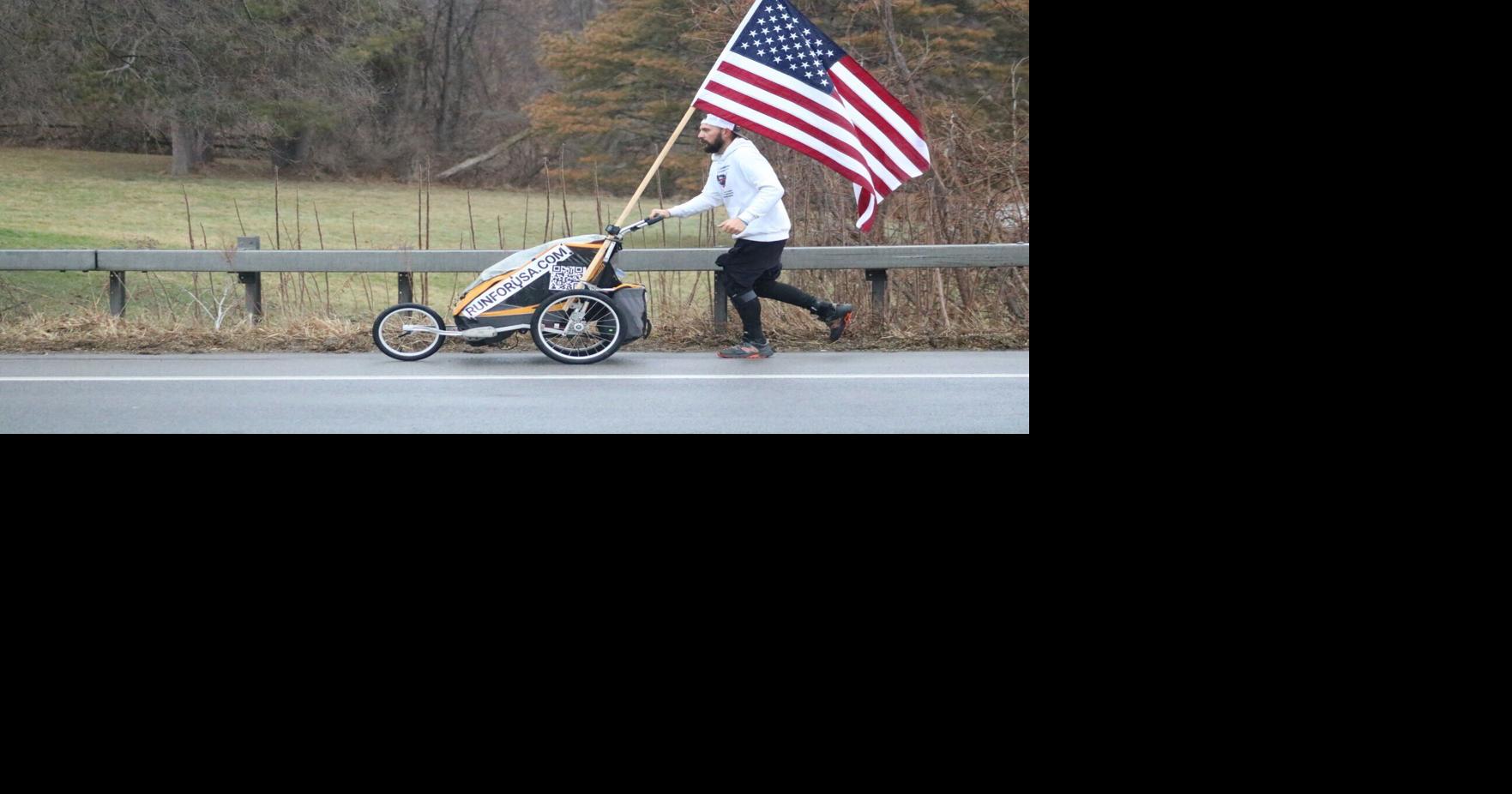 Distance runner passes through Avon on cross-country ‘Run for America ...