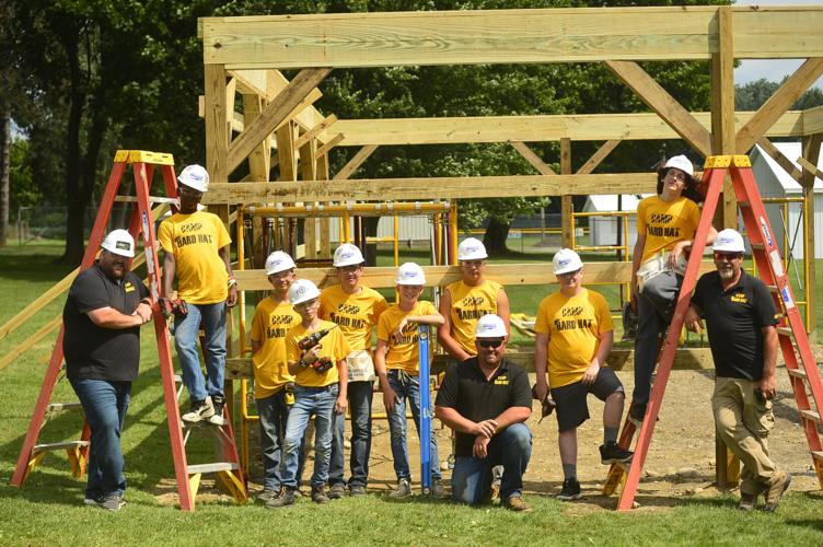 (WATCH) Help from Hard Hats: Kids spend week getting a pavilion project ...
