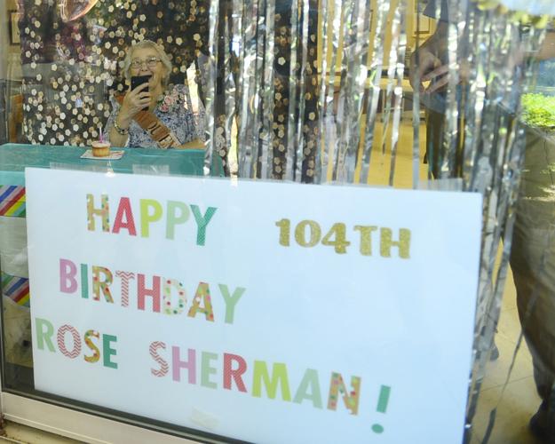 Happiness on a big birthday: Family and friends help Rose Sherman ...