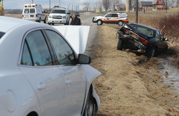 PHOTOS: Two injured in Route 33 crash | News | thedailynewsonline.com