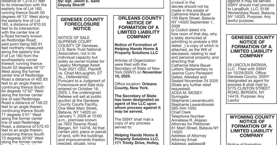Legal Notices — 12.12.2025 | Legal Notices | thedailynewsonline.com