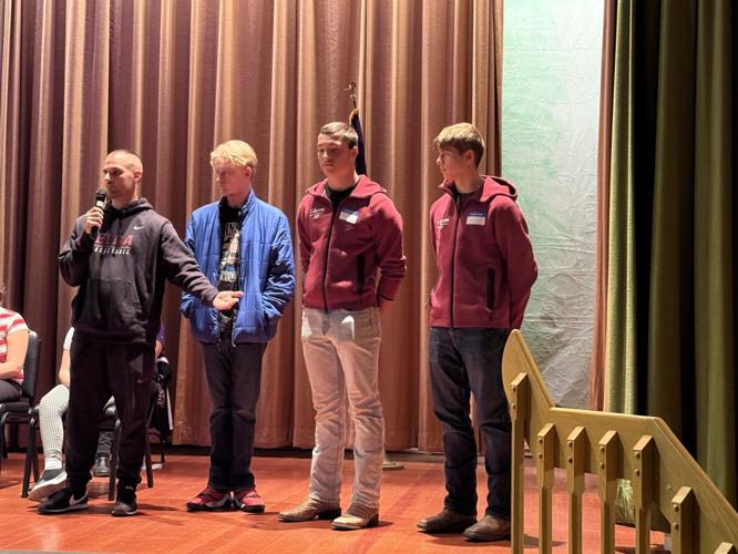 Players and coaches from Elba boys basketball visit students at NYSSB ...