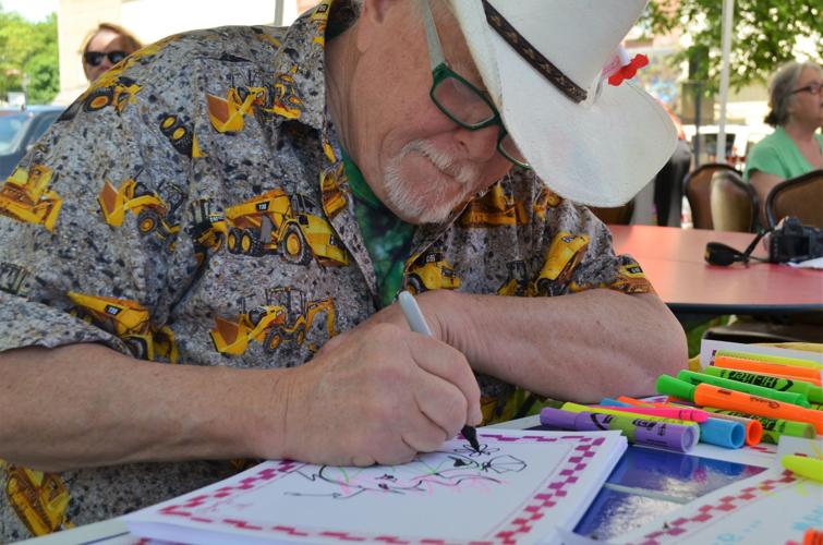 The art of the scribble: Mr. Scribbles has been the draw at fairs and ...