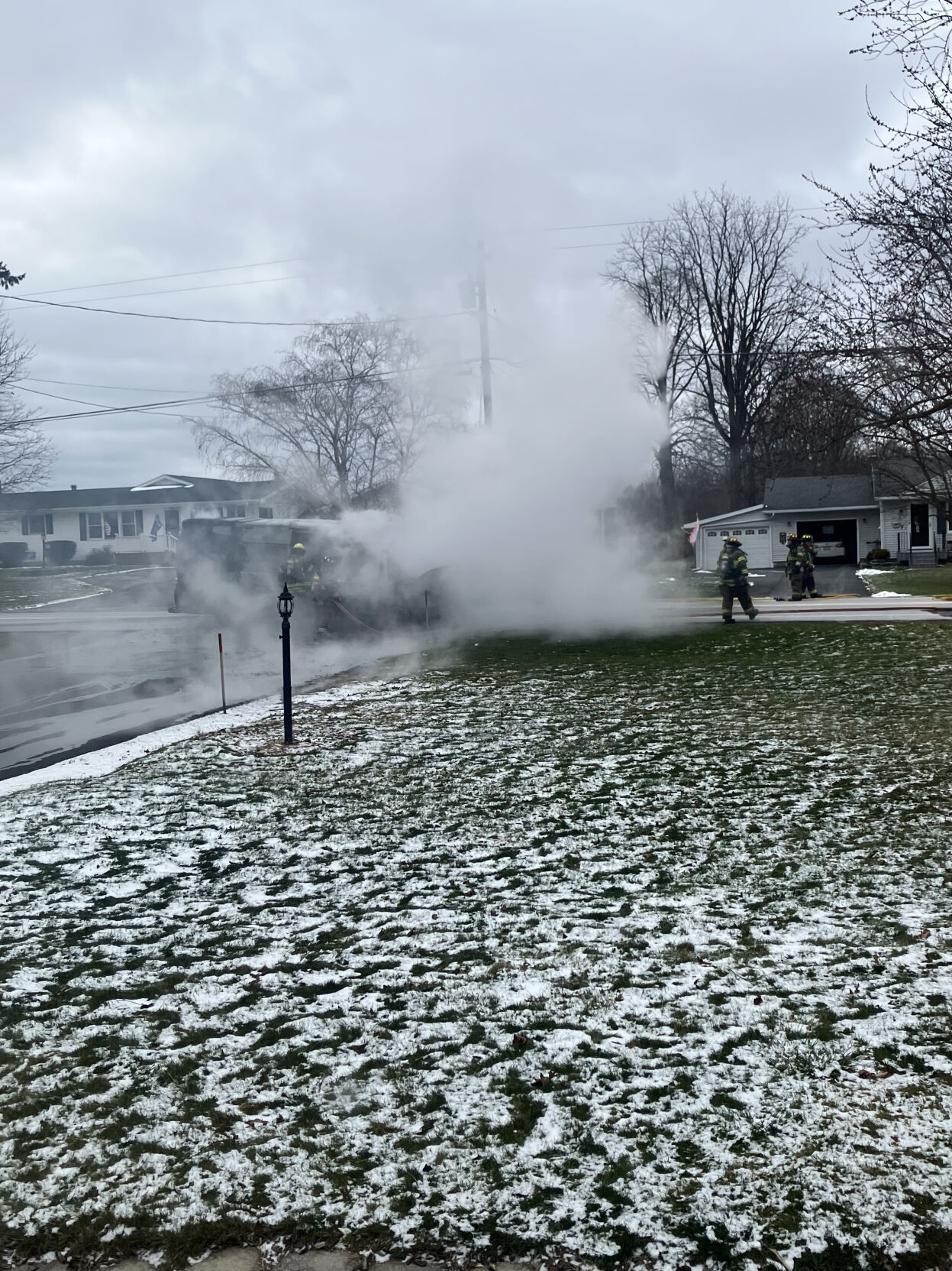 Bergen firefighters extinguish delivery truck blaze | News ...