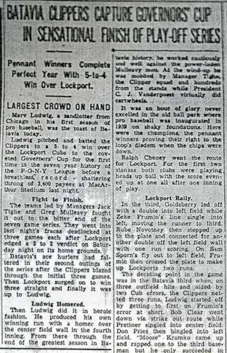 HIDDEN HISTORY: Batavia Clippers win first title, 1945 | Opinion ...