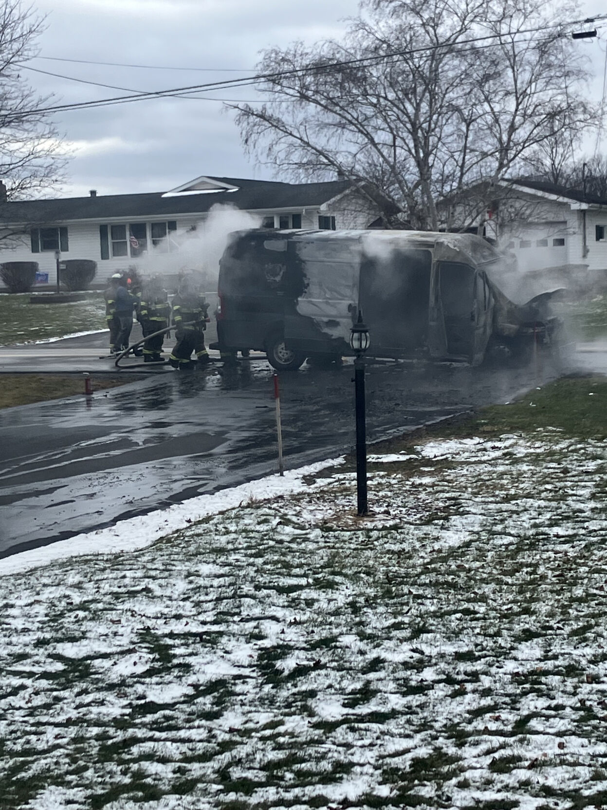 Bergen firefighters extinguish delivery truck blaze | News ...