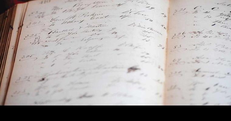 Old ledger provides glimpse of local life 150 years ago | News ...